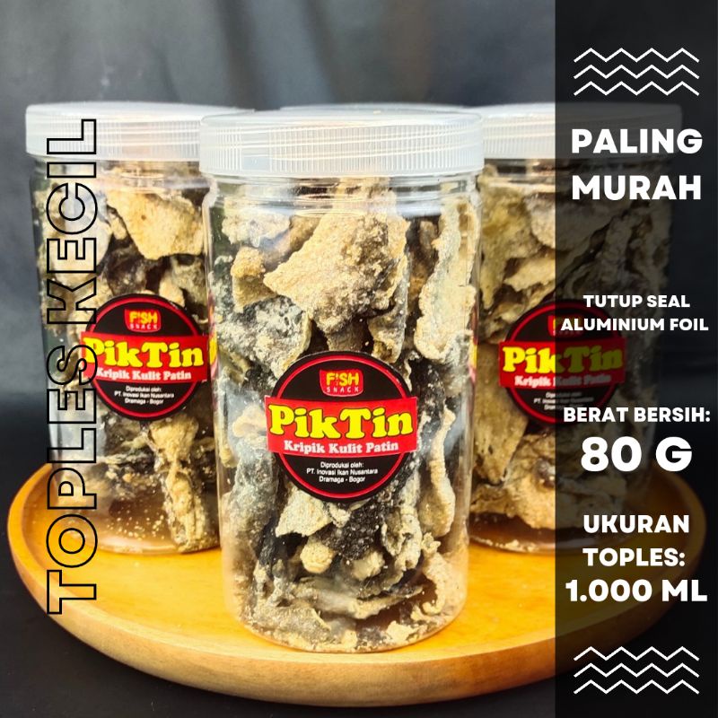 Jual Keripik kulit ikan patin | Fish Skin | kemasan toples ekonomis ...