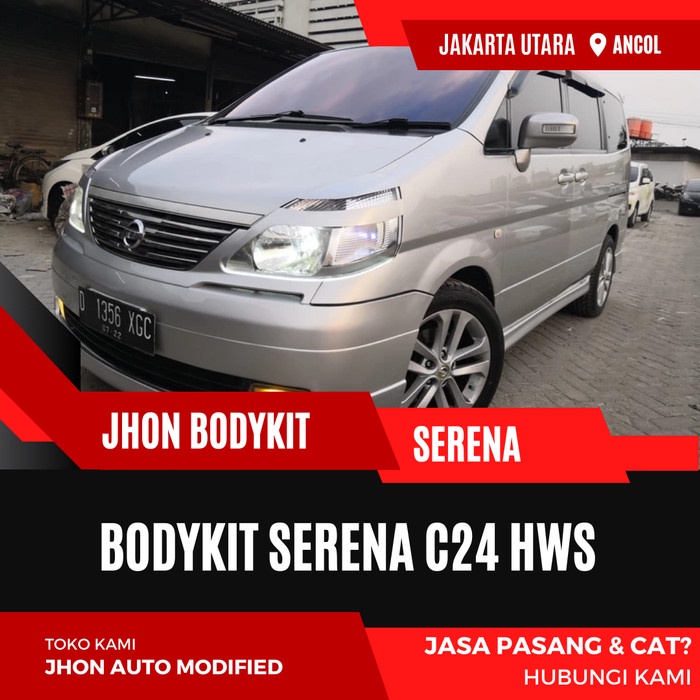 Jual BODYKIT SERENA C24 HWS BODY KIT NISSAN SERENA HWS C24 ADD ON ...