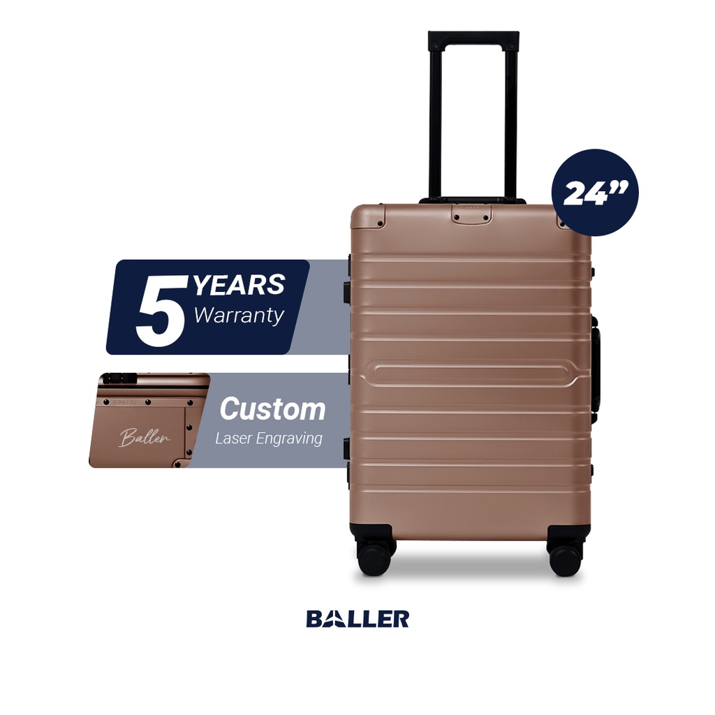 Jual BALLER Koper Aluminium Check In Medium 24 inch Copper - Koper ...