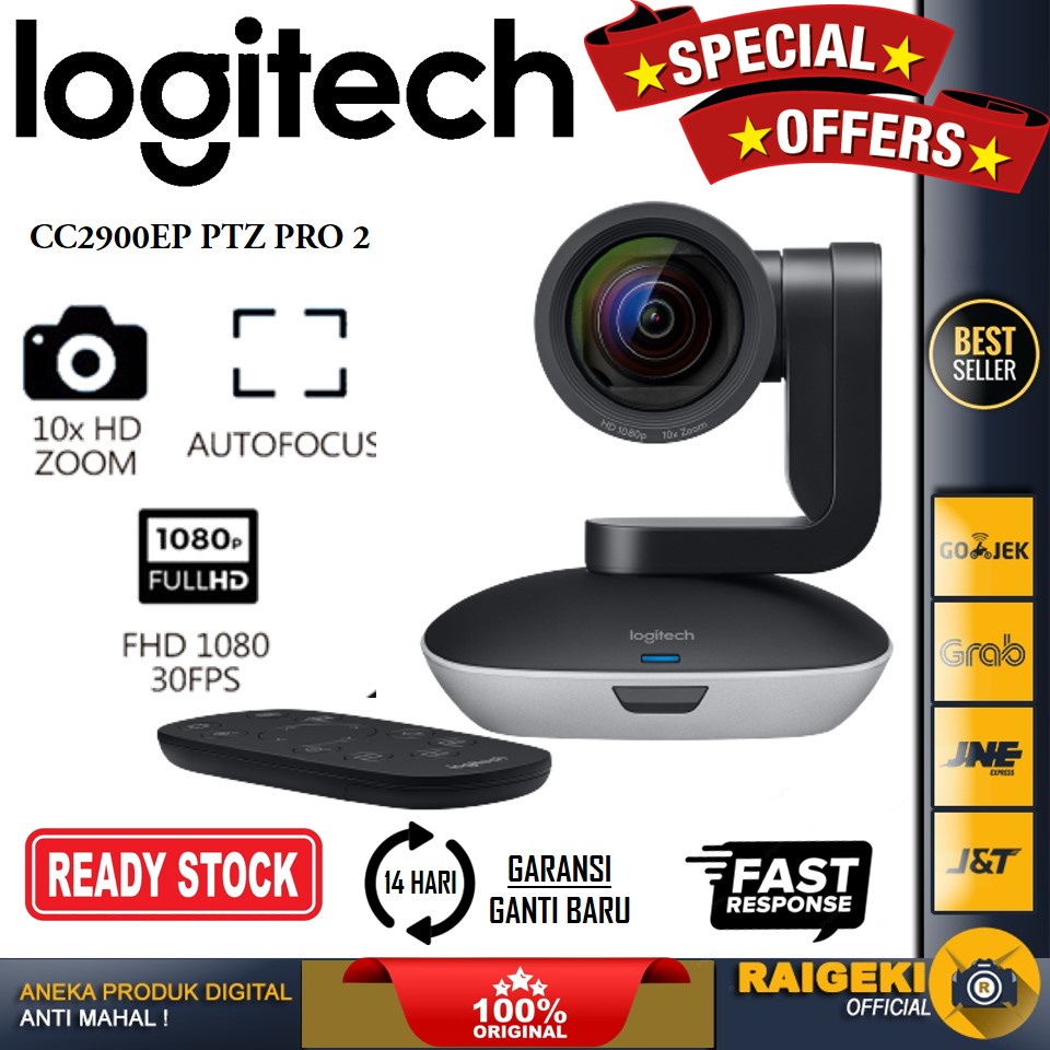 Jual Logitech PTZ PRO 2 Webcam Video Conference Camera 1080p HD ...