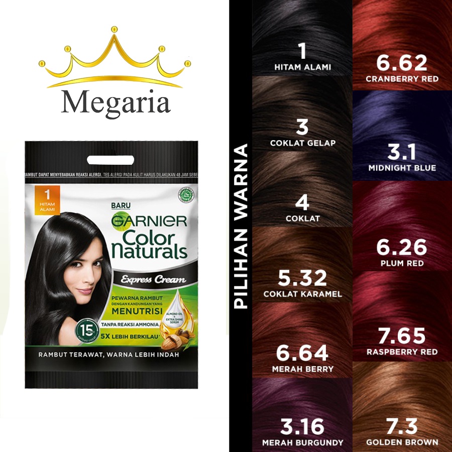 Jual Garnier Color Naturals Pewarna Rambut | Cat Rambut Natural ️BPOM ...