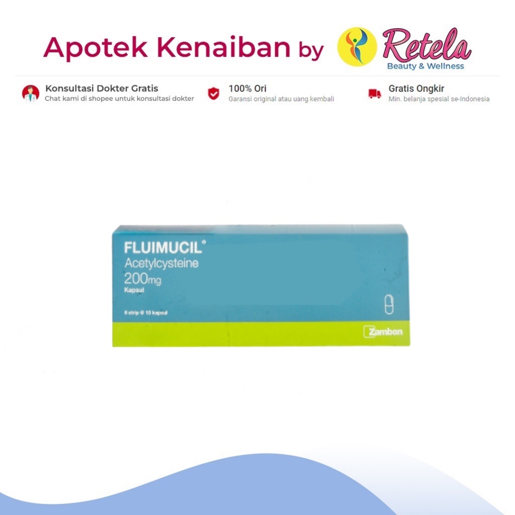 Jual FLUIMUCIL 200MG 1 STRIP 10 TABLET | Shopee Indonesia