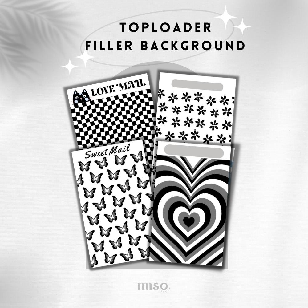 Jual Toploader Photocard Background BLACK / Toploader Photocard Filler ...