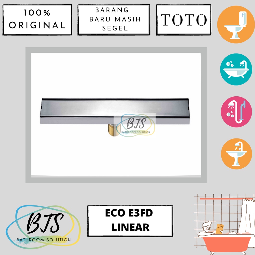 Jual Floor drain TOTO FLOOR DRAIN PANJANG ECO E3FD LINEAR | Shopee ...