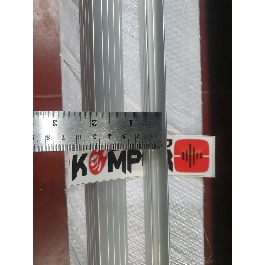 Jual List Alumunium U Import list Hardcase siku U Alumunium panjang 2 ...