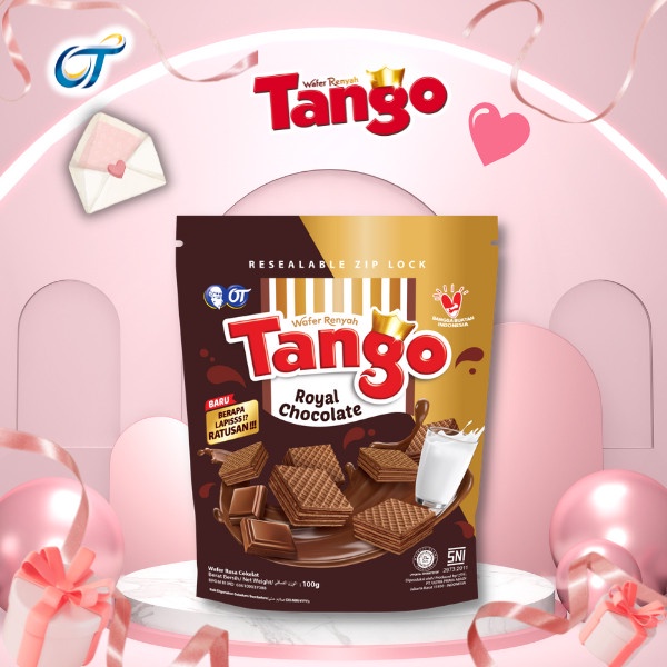 Jual TANGO Wafer Chocolate Pouch 100gr | Shopee Indonesia