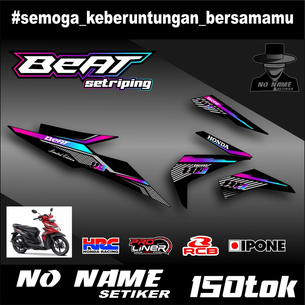 Jual Striping stiker setiker Motor Beat (150tok) 2016 2017 2018 2019 Fi ...