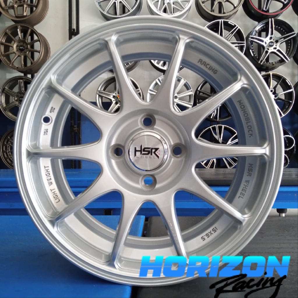 Jual velg mobil ring 15 single pcd 4x100 warna silverhsr indy | Shopee ...