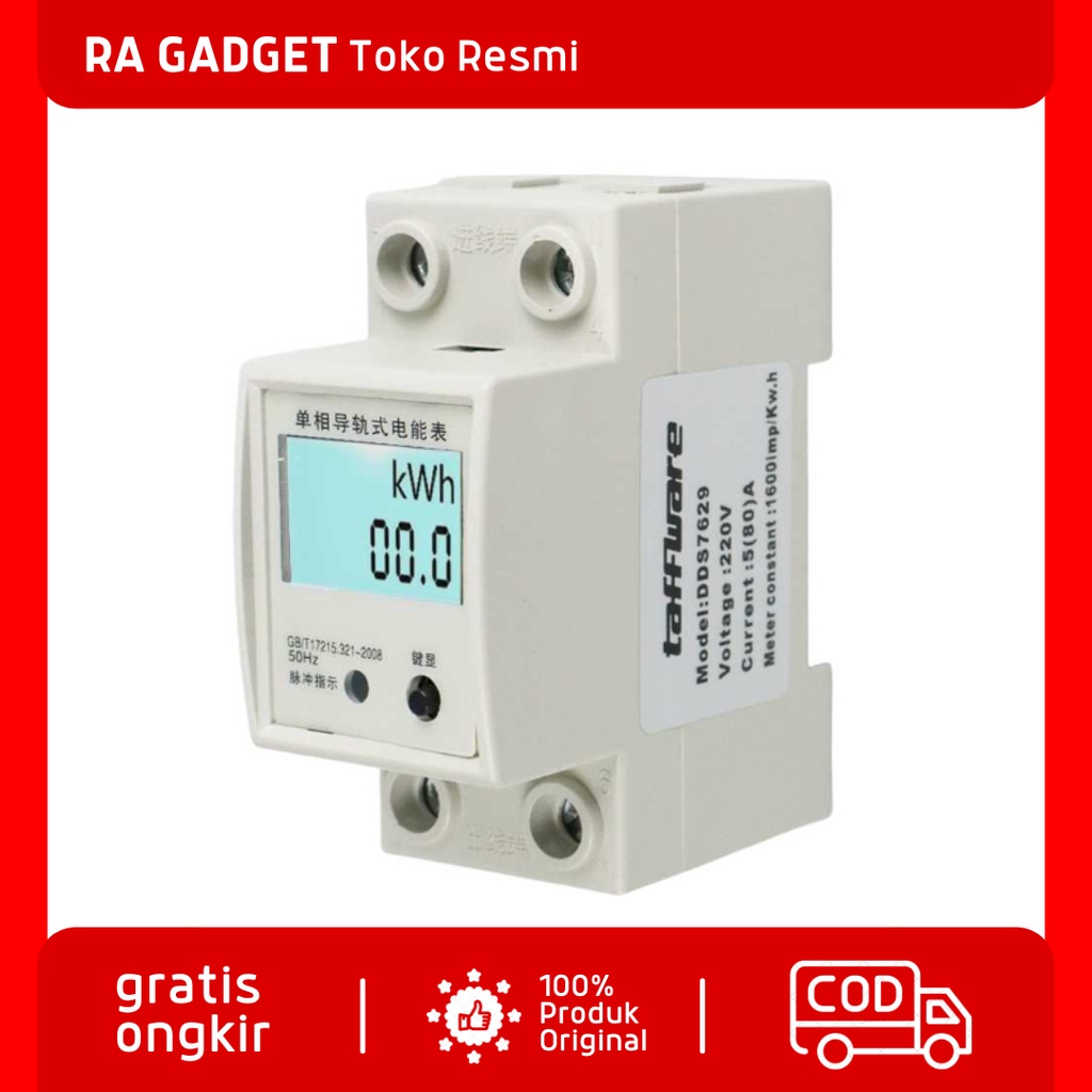 Jual KWH Pengukur Listrik Smart Power Voltmeter 220V 80A / Alat Pengukur Listrik Digital ...