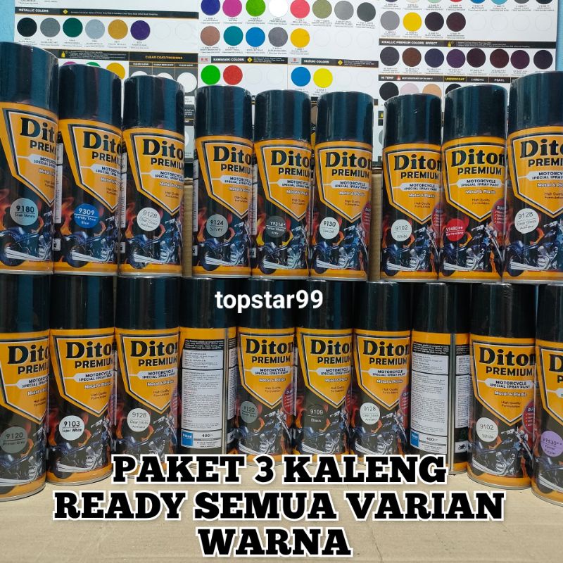 Jual Diton Premium Paket 3 Kaleng 400cc Ready Berbagai Varian Warna ...