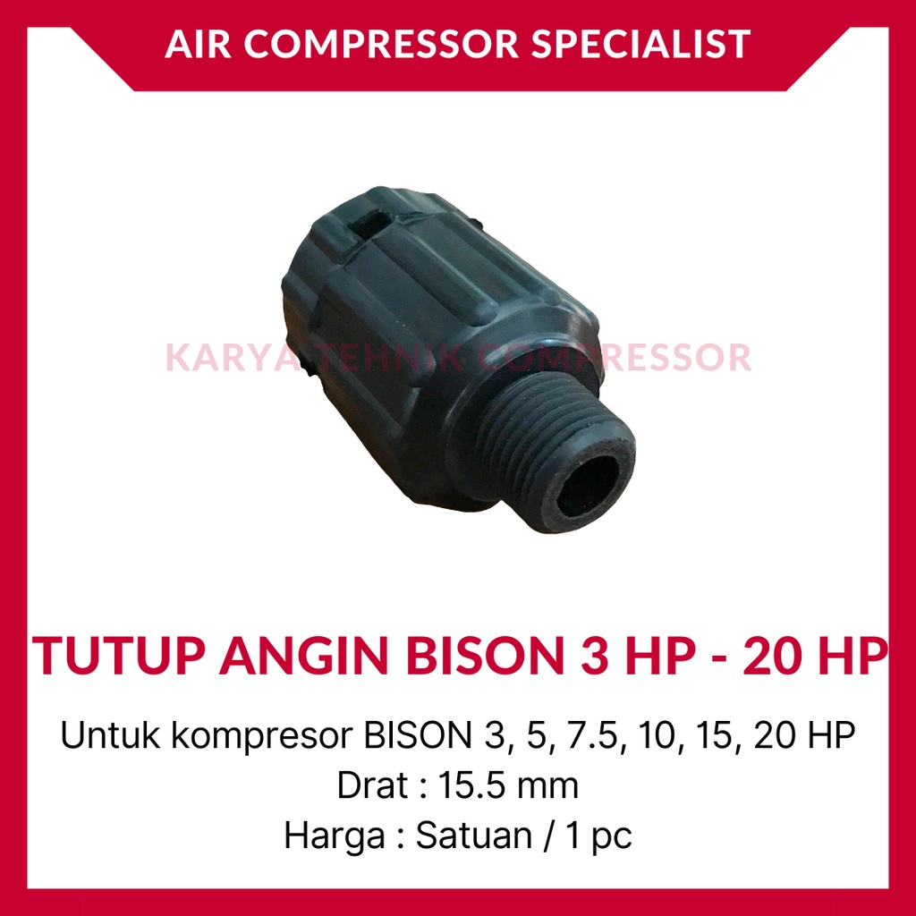 Jual Tutup Angin Breathing Cover Kompresor Udara BISON 3 HP 5 HP 7.5 HP ...