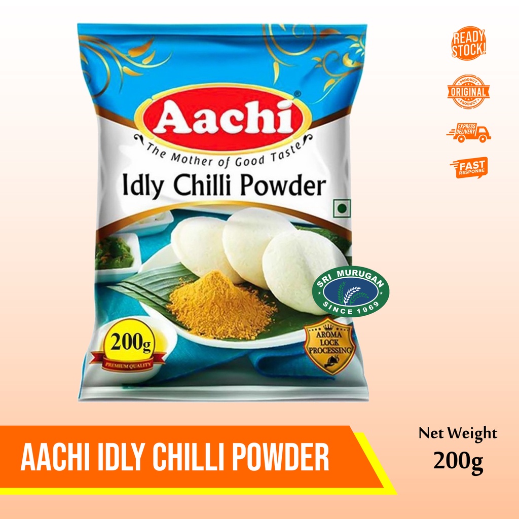 Jual AACHI IDLY CHILLI POWDER 200 GM | Shopee Indonesia