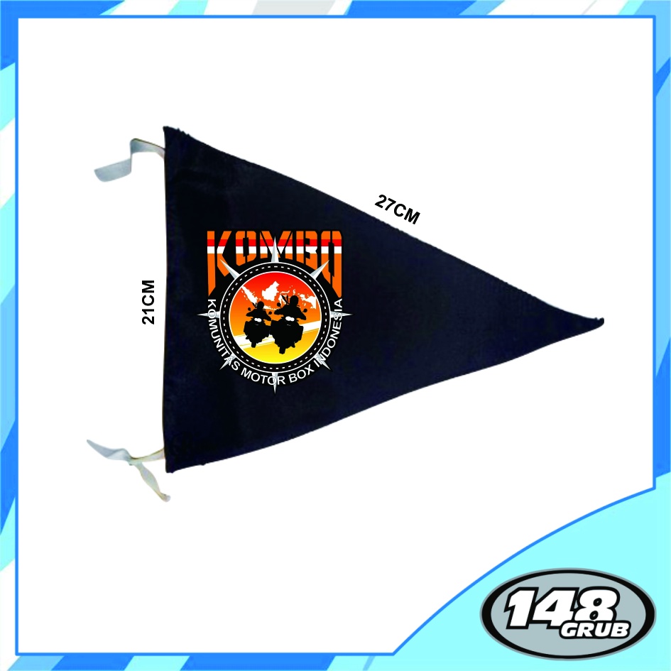 Jual bendera antena touring logo KOMBO / Komunitas Motor Box Indonesia ...