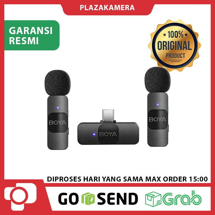 Jual Boya BY-V20 Mini Wireless Microphone USB Type-C | Shopee Indonesia