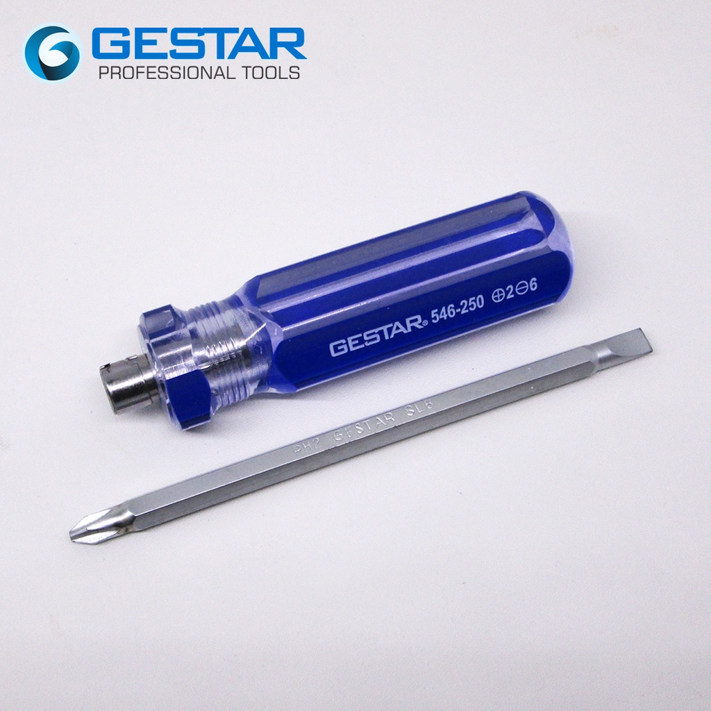 Jual GESTAR/CROSSMAN-Obeng Dua Arah 2-Way screwdriver 6x125mm G546-200 ...