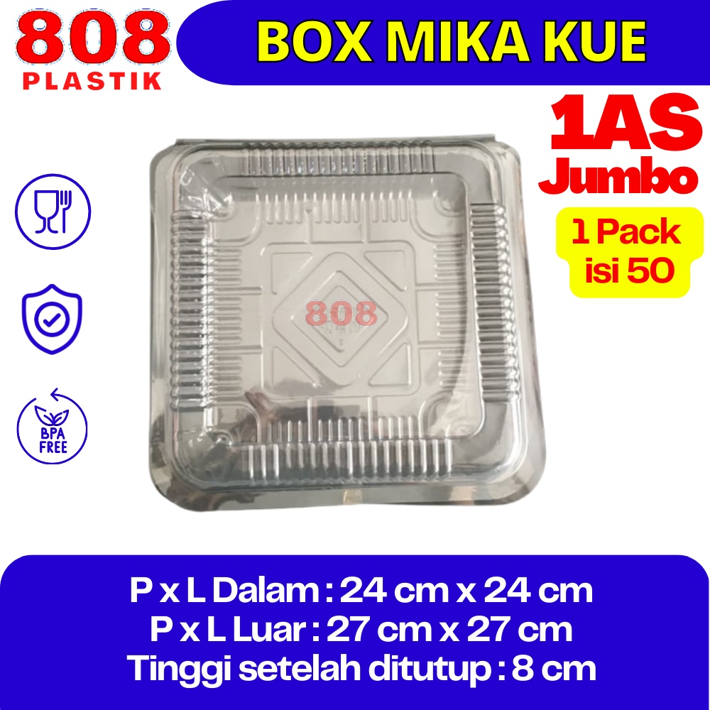 Jual [PCS] Mika Jumbo VIP Anti Semut Plastik Box Kotak Kemasan Bening ...
