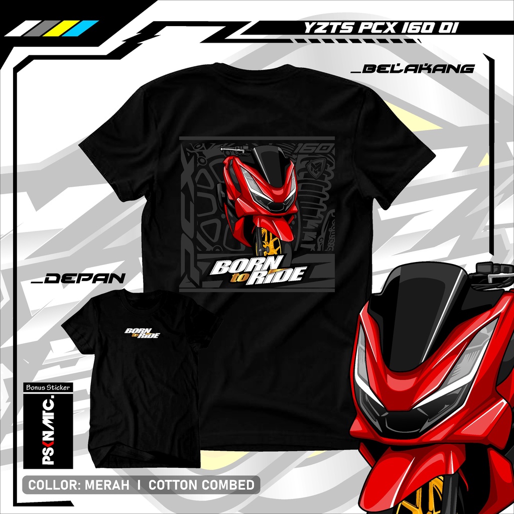 Jual KAOS PCX 160 - Kaos Distro Pria Wanita Original Custom Desain ...