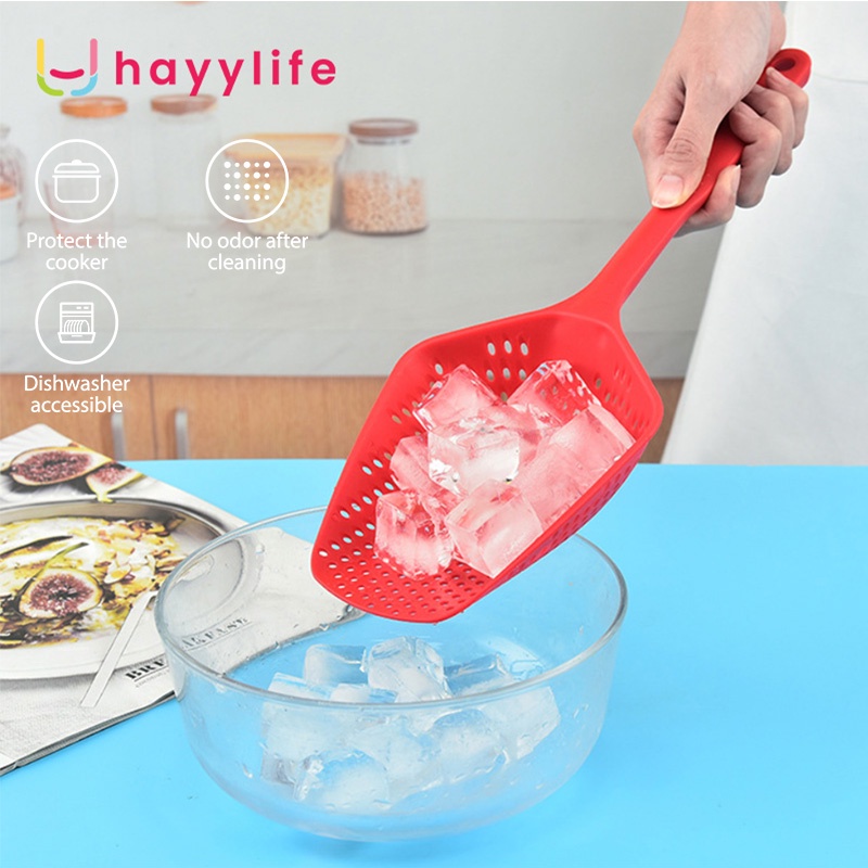 Jual HAYYLIFE Sendok Penyaring Makanan Pasta Tahan Panas Bahan Nilon ...