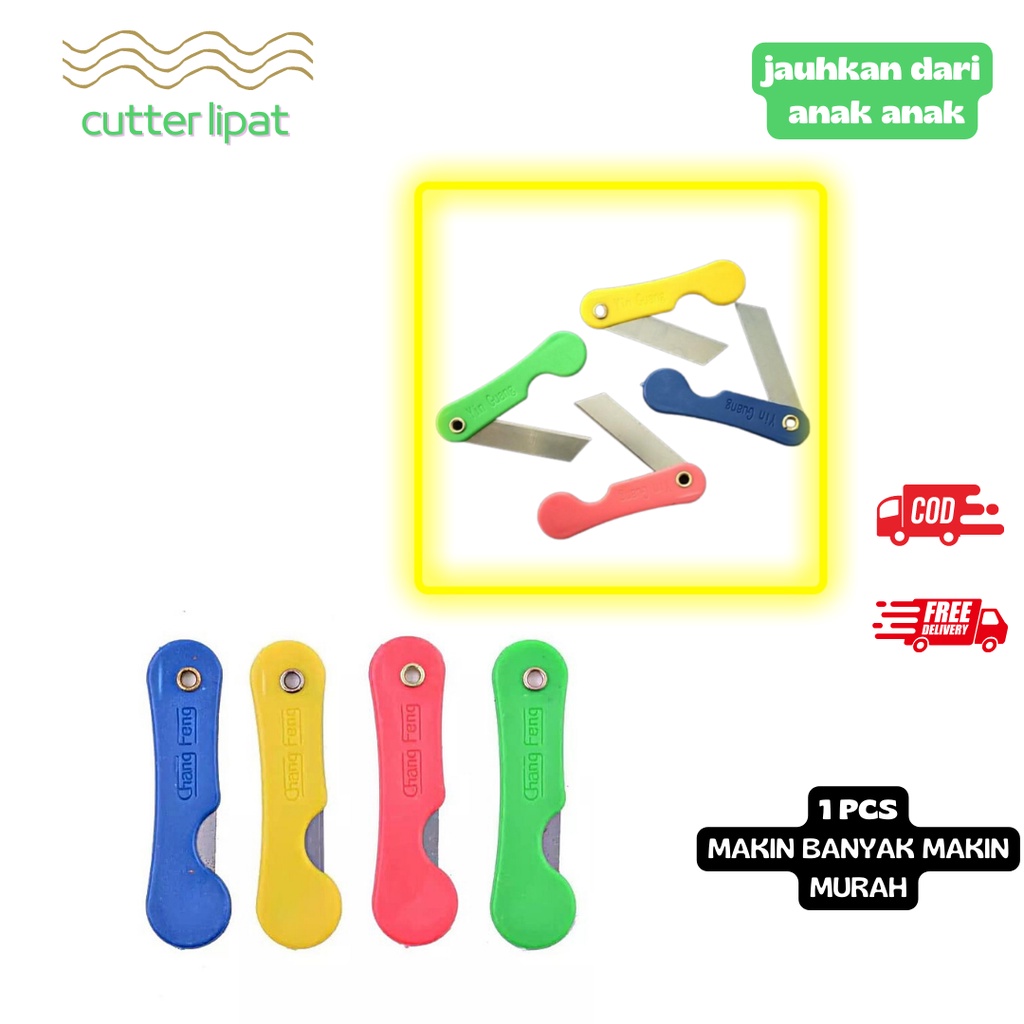 Jual Pisau Cutter Lipat Mini Per 1 Pcs | Shopee Indonesia