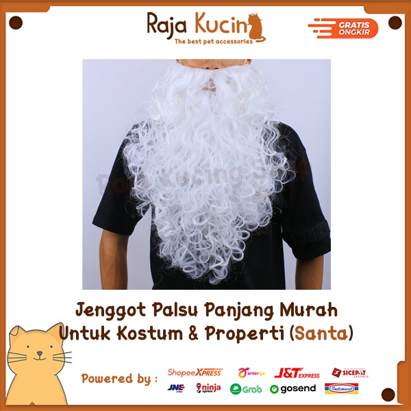 Jual Jenggot Palsu Panjang Santa/Masquerade/Bajak Laut/Properti Kumis ...