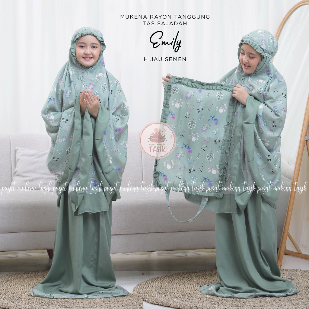 Jual PUSAT MUKENA TASIK - MUKENA ANAK RAYON TANGGUNG MOTIF EMILY (TAS ...