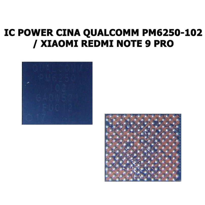 Jual IC POWER CINA QUALCOMM PM6250-102 ORI XIA RED NOTE 9 PRO | Shopee ...