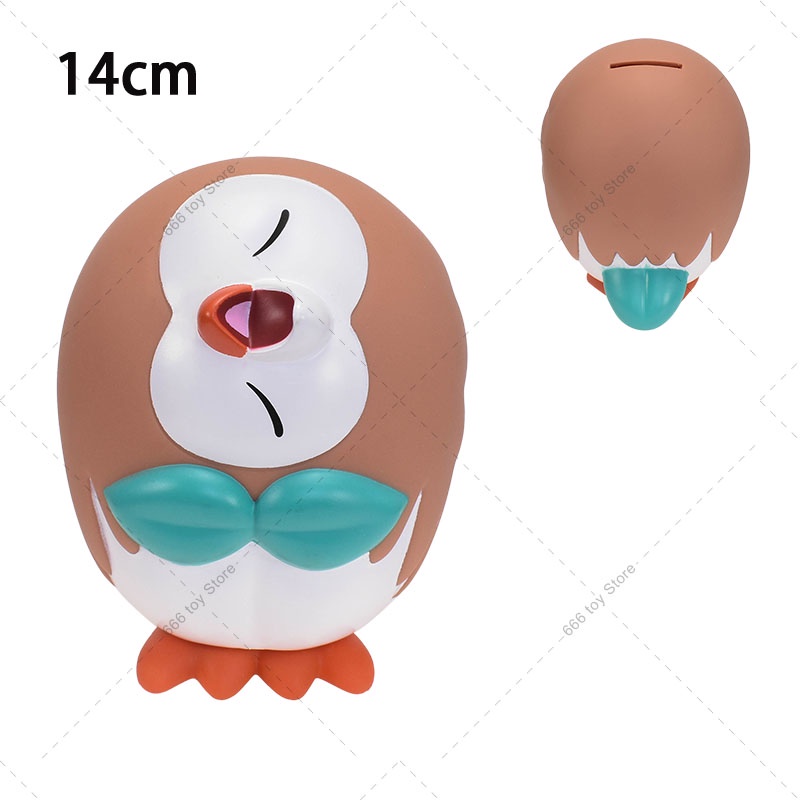 Jual Pokemon Money Box Snorlax Figures Piggy Bank Rowlet Psyduck money ...