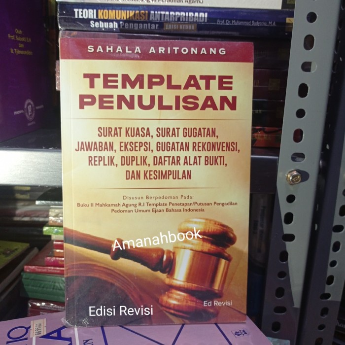 Jual Kosu Buku Template Penulisan Surat Kuasa Surat Gugatan By Sahala ...
