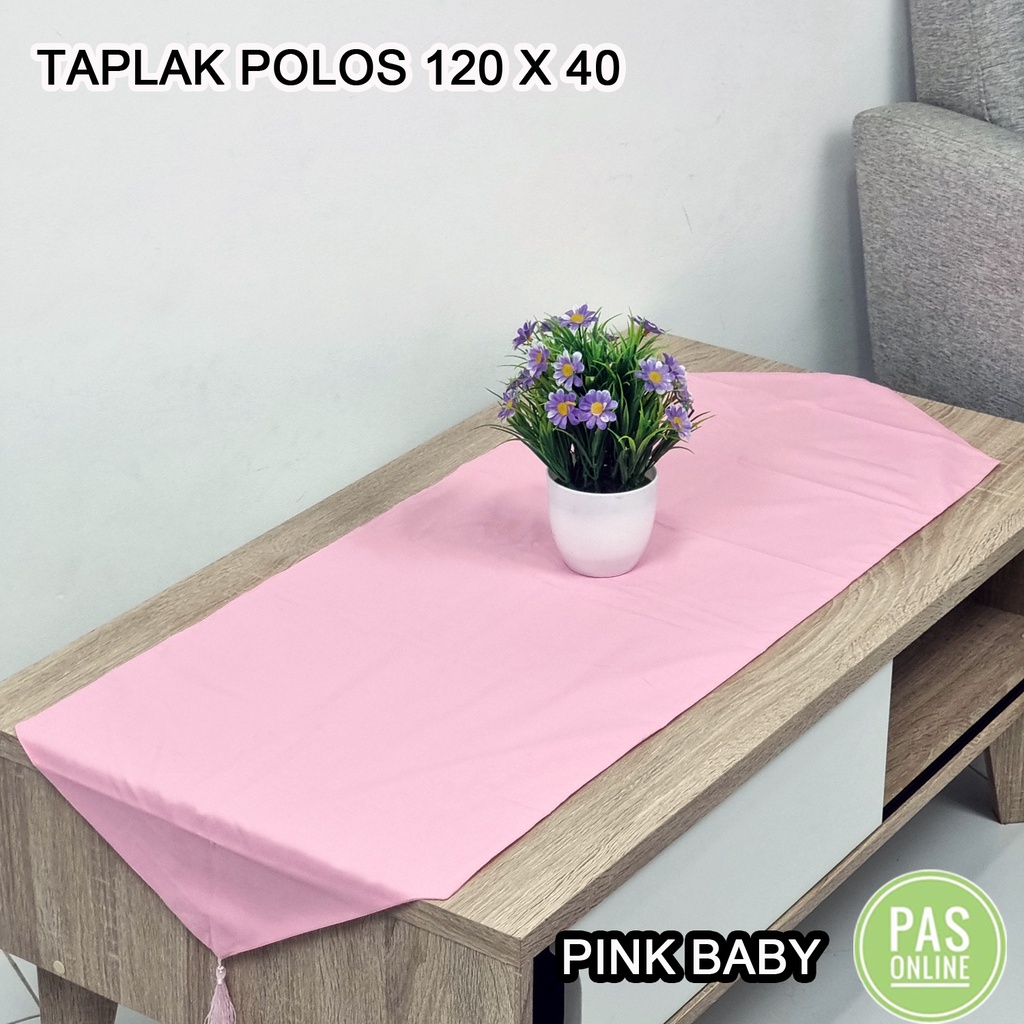 Jual TABLE RUNNER / TAPLAK MEJA SOFA POLOS 120X40 EDISI LEBARAN - TR ...