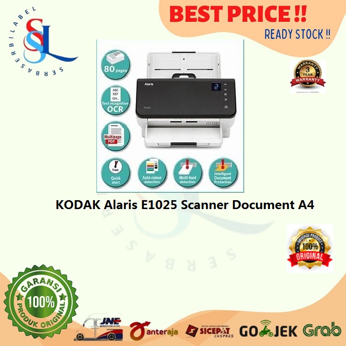 Jual KODAK Alaris E1025 Scanner Document A4 Garansi Resmi | E-1025 - 25ppm | Shopee Indonesia