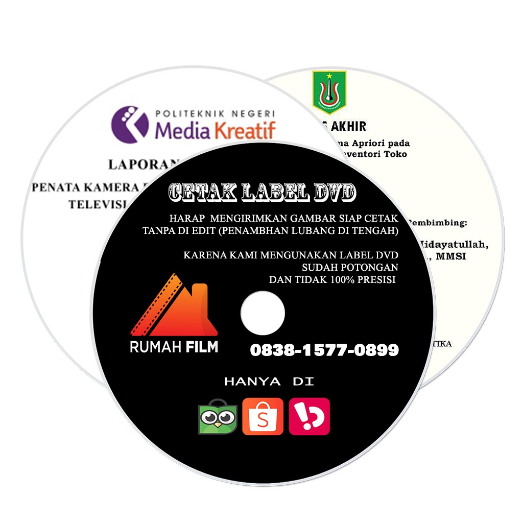 Jual Cetak Print - Stiker Label DVD Satuan | Shopee Indonesia