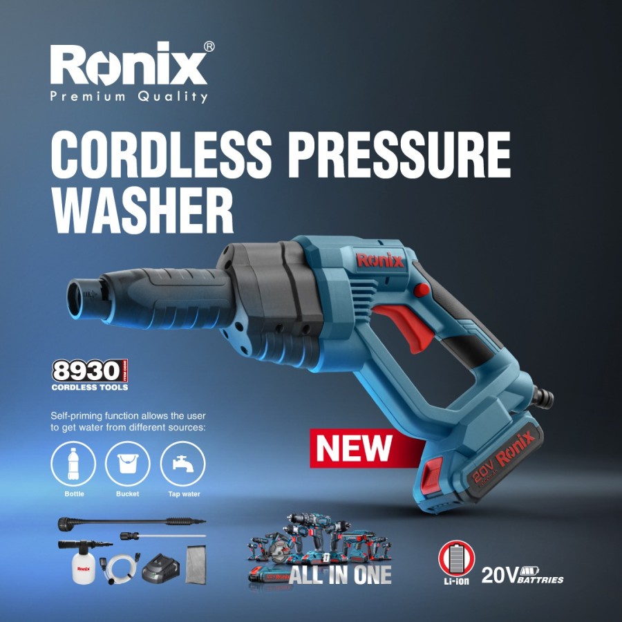 Jual Ronix Model 8930 Portable High Pressure Washer, Car Washer Water ...