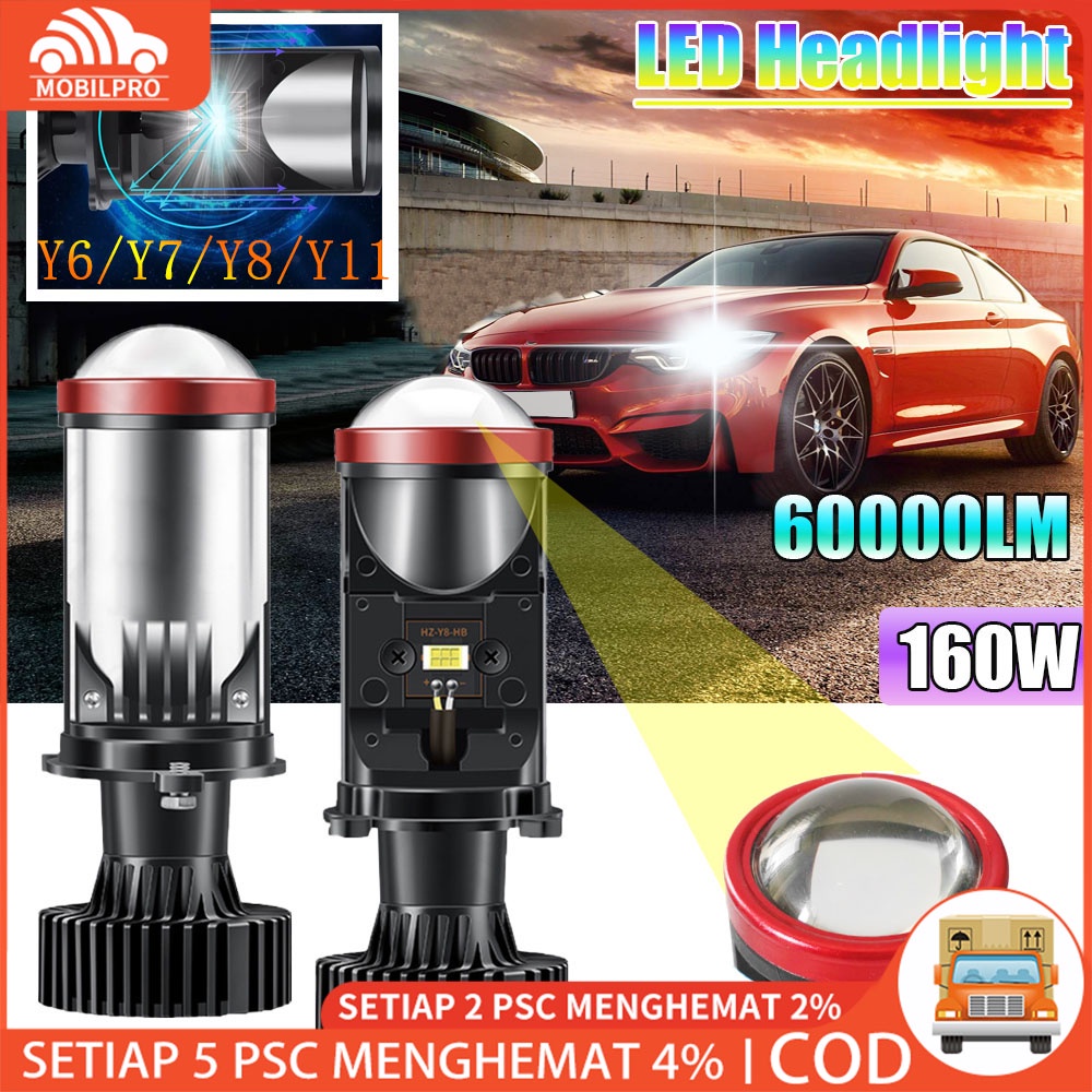 Jual Mini Projie Y6D Y7D Y8D Y11D H4 40/50/45/60 watt Ori Import Super ...