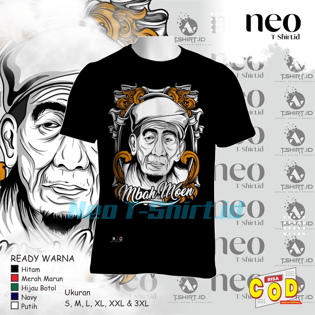 Jual Kaos Distro Mbah Maemun | KH Maimun Zubair | Pendek | Shopee Indonesia