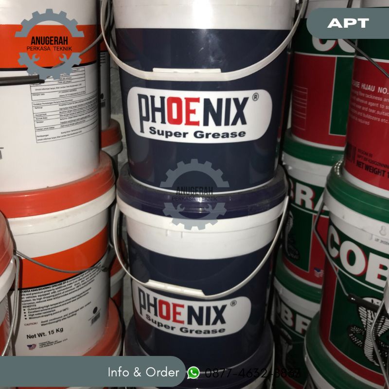 Jual Grease Gemuk Phoenix Super Grease No 3 Pail 15 kg | Shopee Indonesia