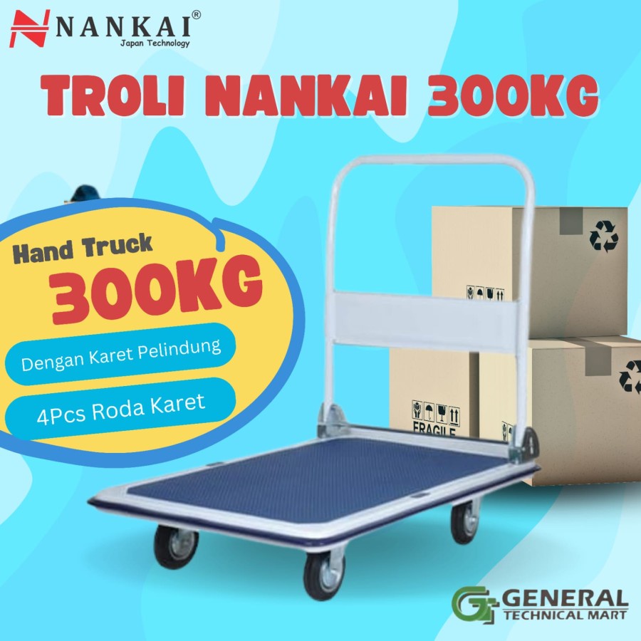Jual Hand Truck / Troli Lipat Barang 300 Kg Nankai | Shopee Indonesia