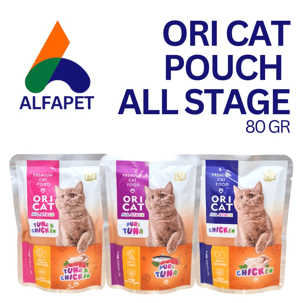 Jual Ori cat pouch 80gr saset oricat makanan basah | Shopee Indonesia