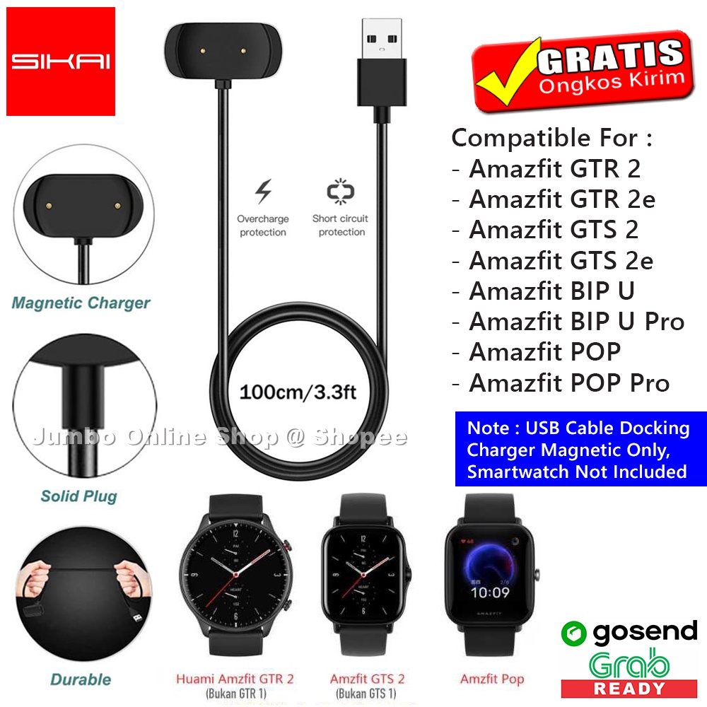 Jual Dock Charger USB Cable AMAZFIT GTR 2 GTR 2e GTS 2 GTS 2e AMAZFIT ...