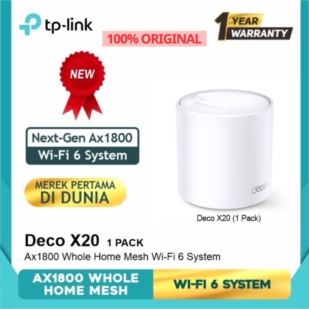 Jual TP-LINK DECO X20 AX1800 1 PACK Whole Home Mesh Wi-Fi 6 System ...