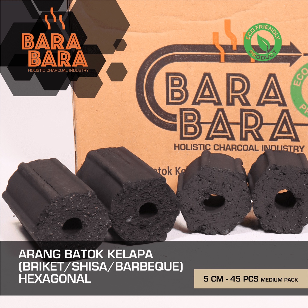 Jual Arang Briket Hexagonal Kelapa (Grande Pack) Briket Hexagonal 5cm ...