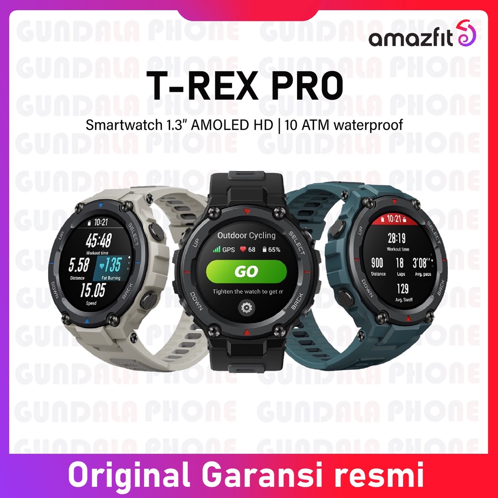 Jual Amazfit T-Rex Pro Smartwatch - Garansi resmi | Shopee Indonesia