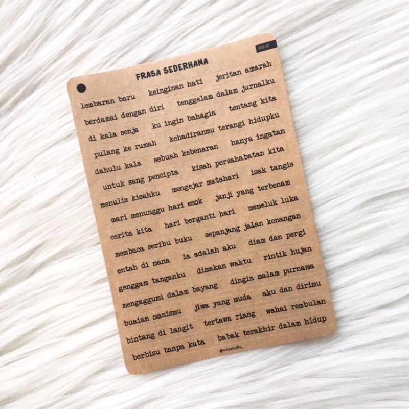 Jual Frasa Sederhana | Journal Quotes Sticker 40+ pcs per lembar by ...