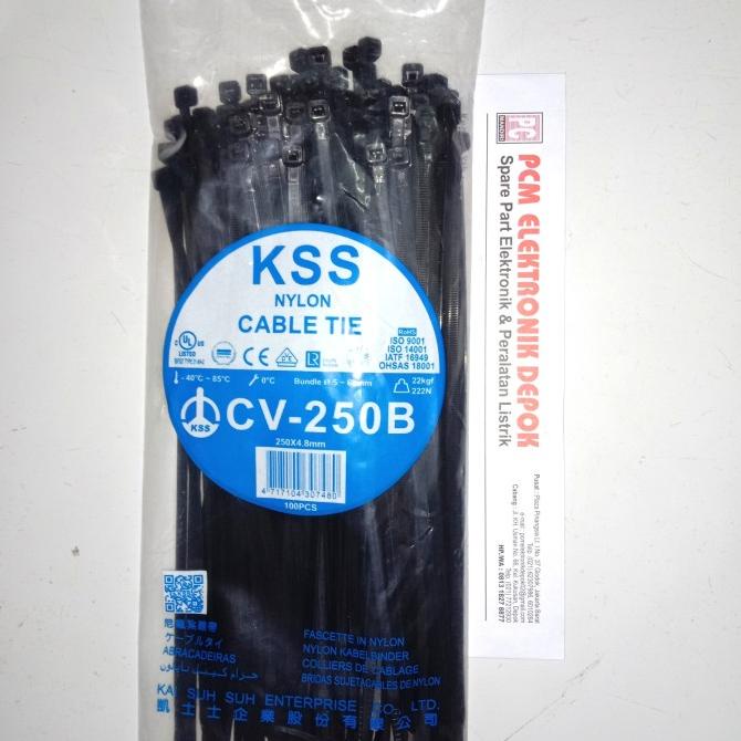 Jual Kabel Tis 25cm KSS nylon CV-250B Hitam pcmelektrob9090 Murah ...