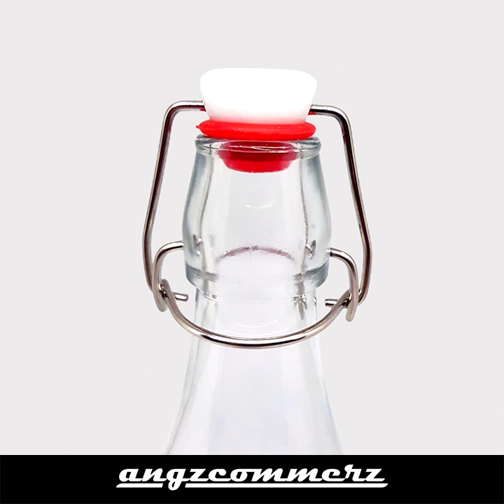 Jual Botol Minum Kaca Penutup Tutup Swing Lid Snap Cap 500ml | Shopee ...