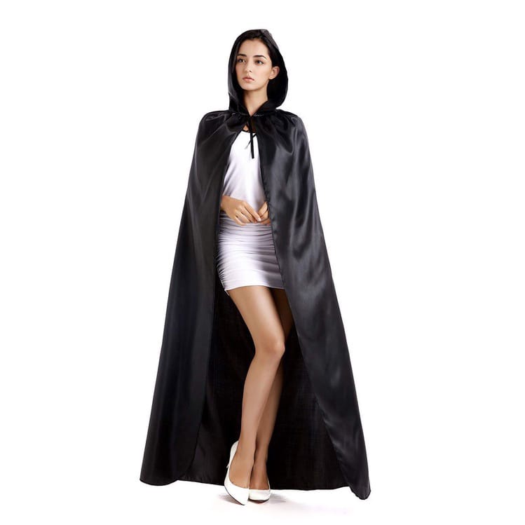 Jual Cosplay Jubah Hitam Polos Plus Hoodie Kostum Halloween Pria Dan ...
