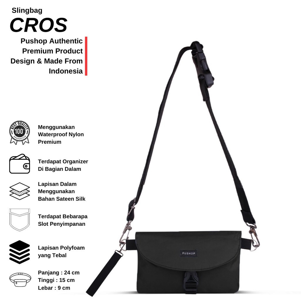 Jual Tas Selempang Hotshop Shoulder Bag Korea CROS Hotshop | Shopee Indonesia