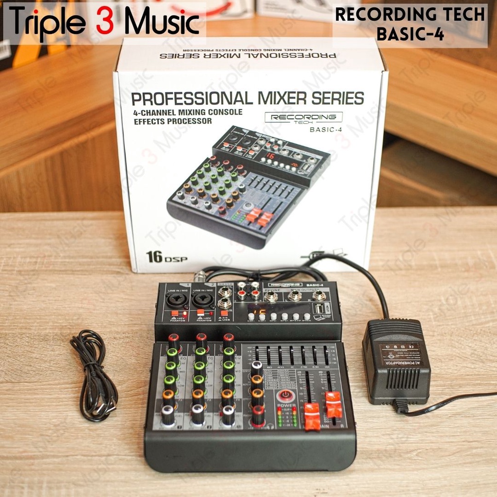 Jual Recording tech basic 4 basic4 Mixer audio usb | Shopee Indonesia