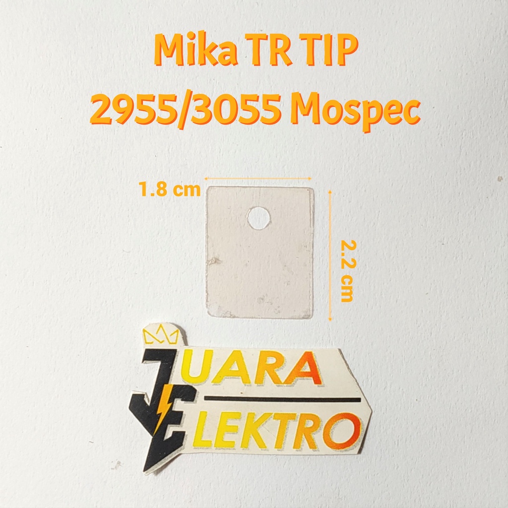 Jual (20 PCS) Isolator / Mika Transistor (TR) TIP 2955/3055 Mospec ...