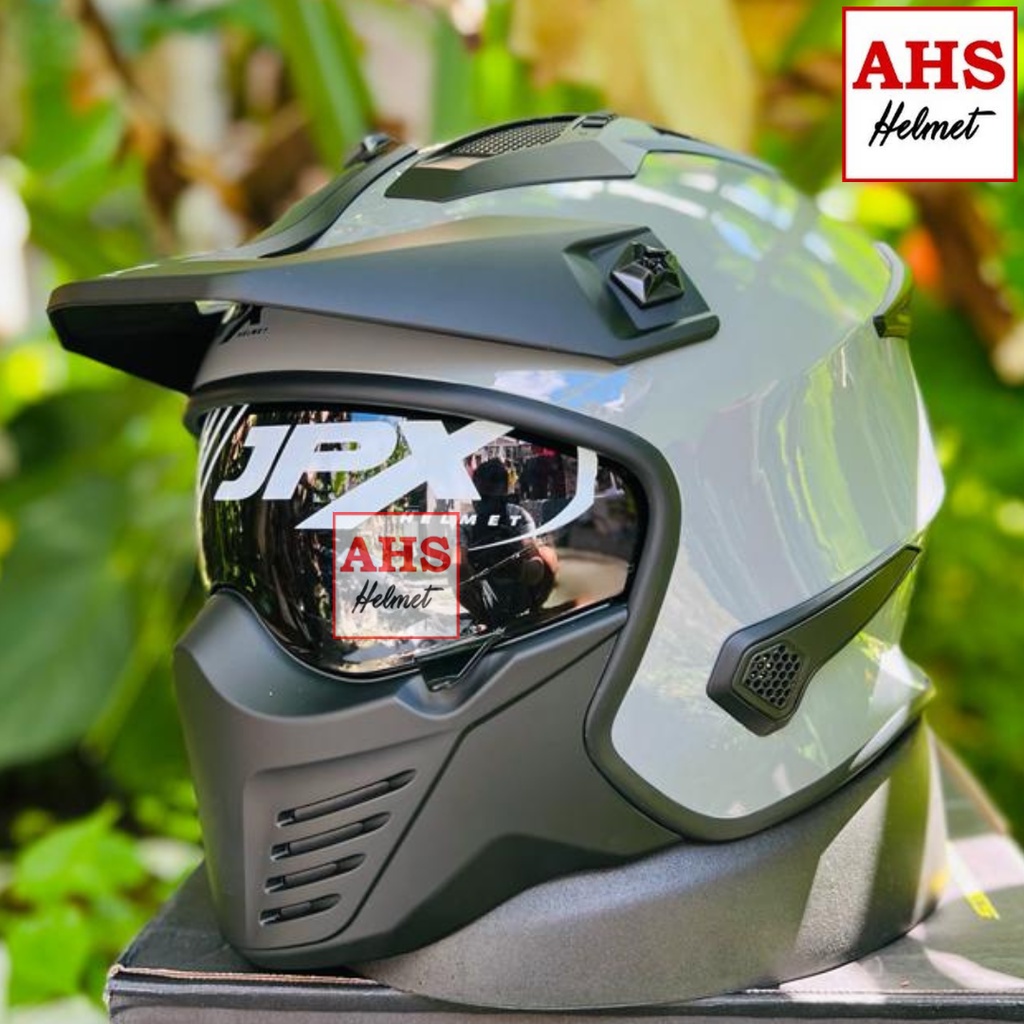 Jual JPX MX 726R MOTOCROSS DUAL MODE DENGAN INNER VISOR SOLID ORIGINAL SNI | Shopee Indonesia