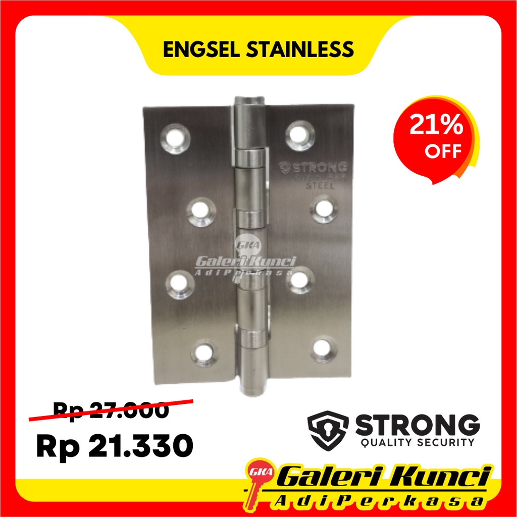 Jual Engsel Stainless STRONG 4X3X2MM 4BB SS Engsel Pintu Jendela Engsel ...